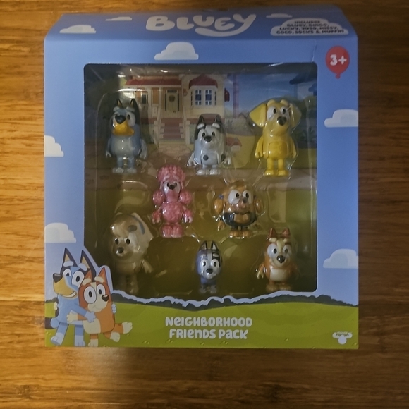 Bluey | Toys | Bluey Neighborhood Friends Pack 8 Figures Action Figures ...